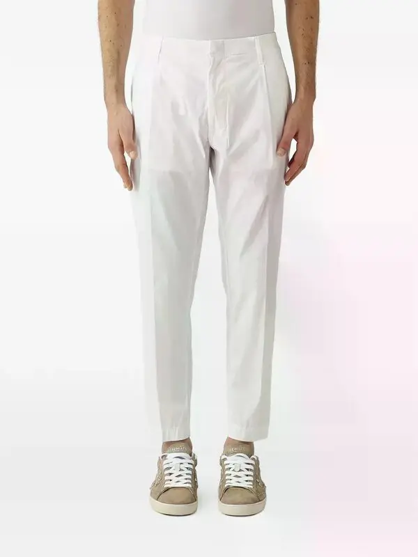 DONDUP Buttoned Trousers - White
