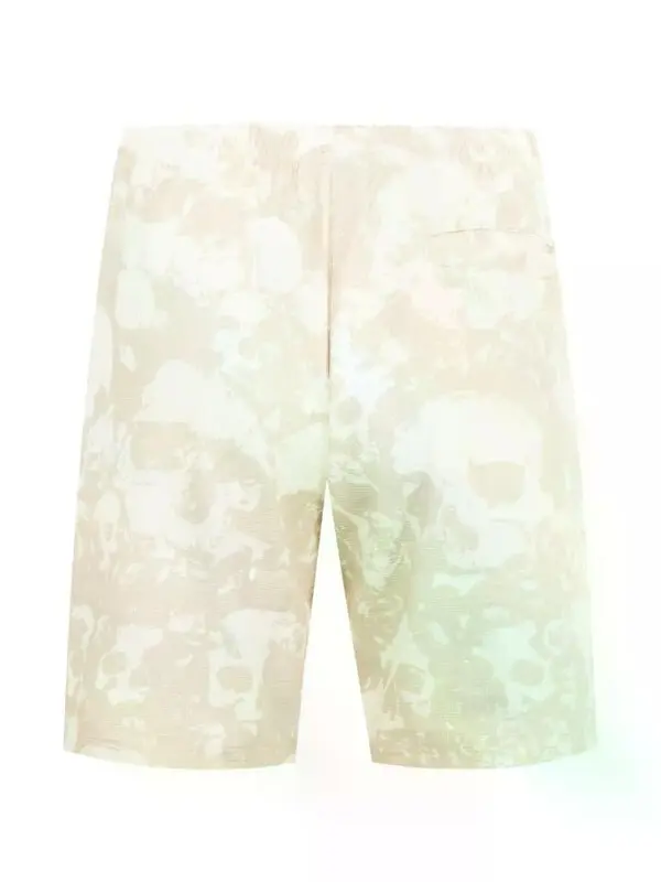 PLEASURES Skull-print Shorts - Neutrals
