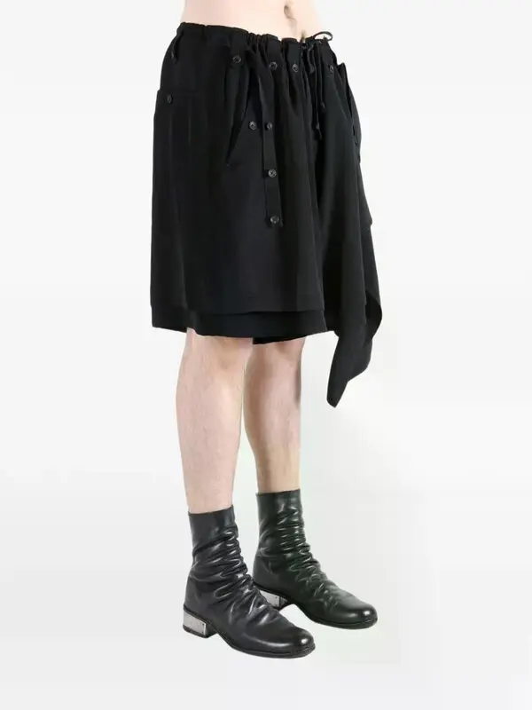 Yohji Yamamoto Button Drape Shorts
