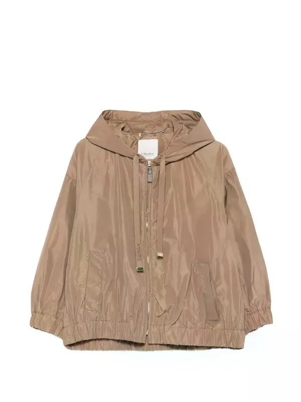Max Mara Hooded Zip Jacket - Brown