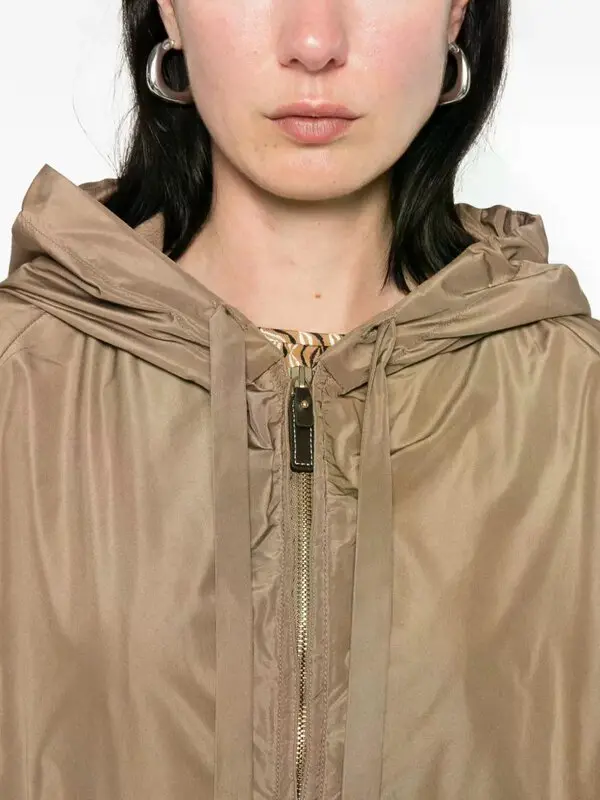 Max Mara Hooded Zip Jacket - Brown