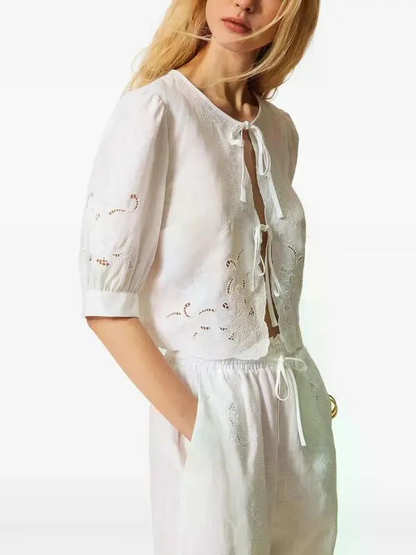 TWINSET Linen Shirt - White