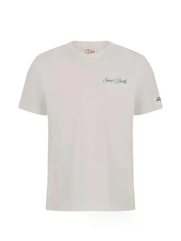 MC2 SAINT BARTH Short-sleeve Graphic-print T-shirt - White