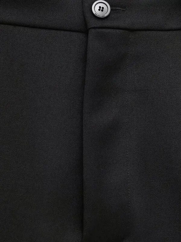 Balenciaga Tailored Trousers With Raw Edge - Black