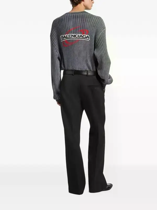 Balenciaga Tailored Trousers With Raw Edge