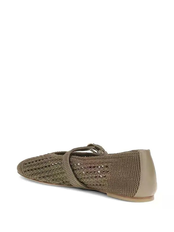 STUART WEITZMAN Leora Strap Ballet Flats - Green