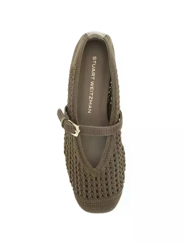STUART WEITZMAN Leora Strap Ballet Flats - Green
