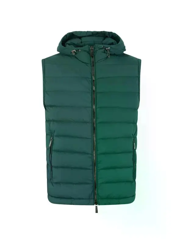 MOORER Hooded Zipped Gilet