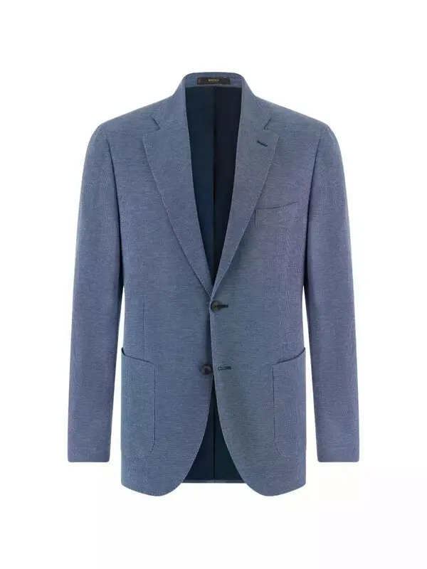 Boggi Milano Pinpoint Single-breasted Jacket - Blue