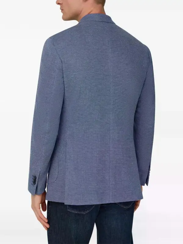 Boggi Milano Pinpoint Single-breasted Jacket - Blue