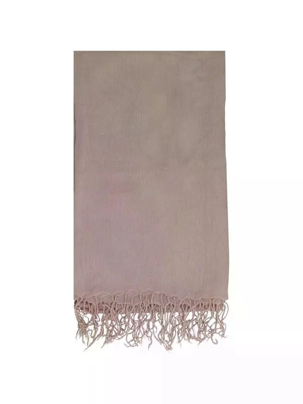 Vintage Fringed Scarf - Neutrals