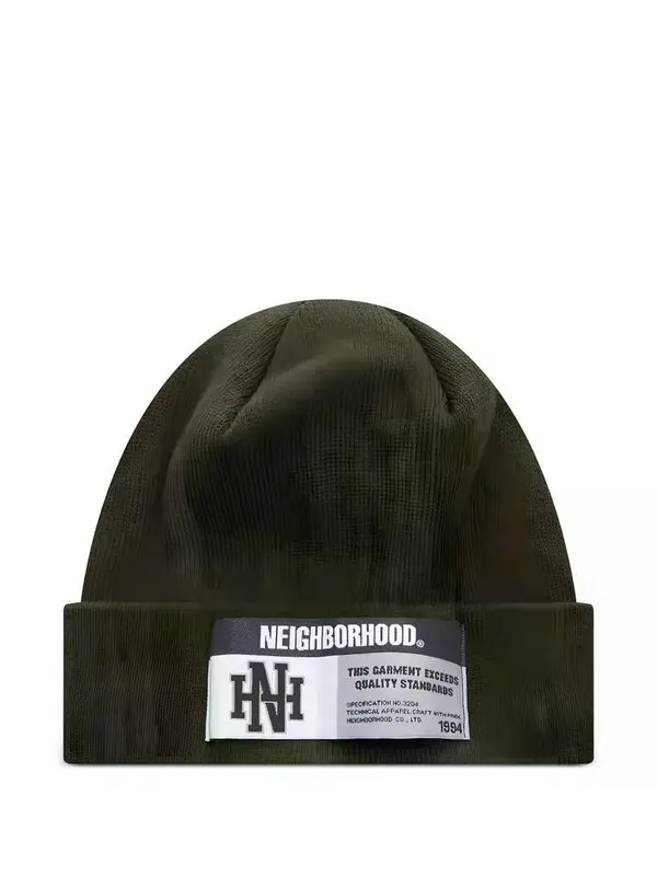 NEIGHBORHOOD Label Detail Beanie - Green