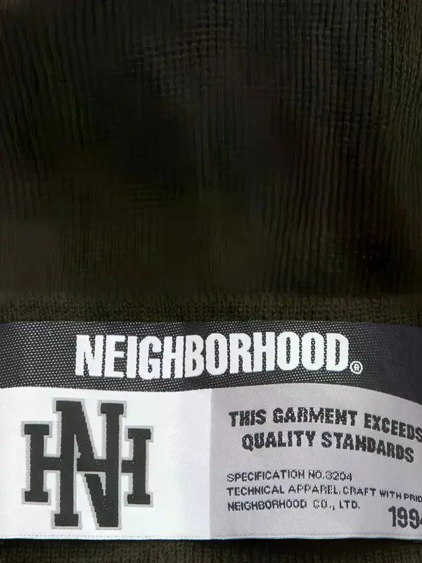 NEIGHBORHOOD Label Detail Beanie - Green