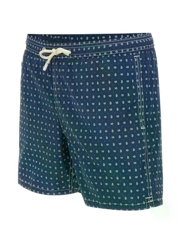 MC2 SAINT BARTH Paisley Polka-dot Swim Shorts
