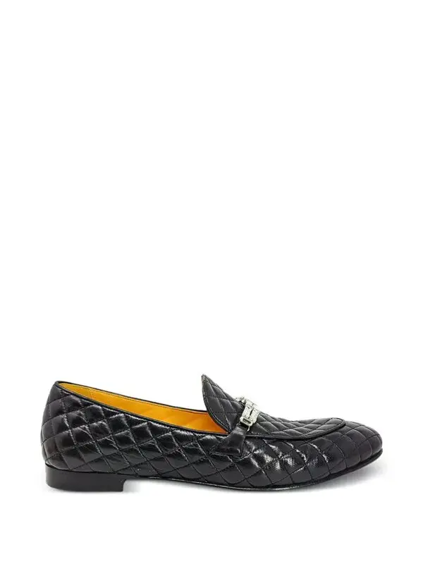 MADISON MAISON Quilted Leather Loafers - Black