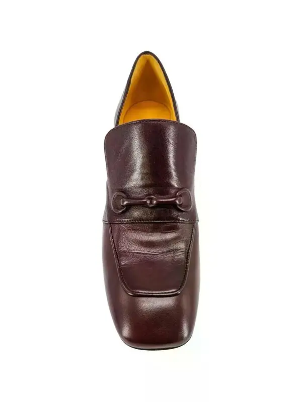 MADISON MAISON Leather Loafers With Bit Detail - Brown