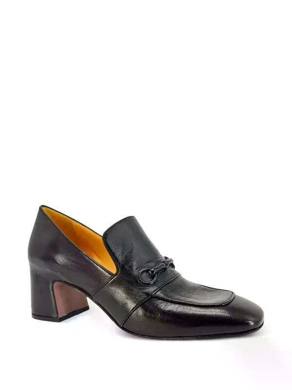 MADISON MAISON Hidden-bit Leather Loafers - Black