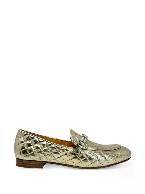 MADISON MAISON Quilted Loafers - Gold