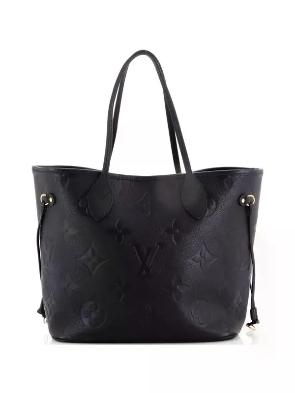 LOUIS VUITTON Neverfull Mm Tote Bag Monogram Empreinte Giant - Black