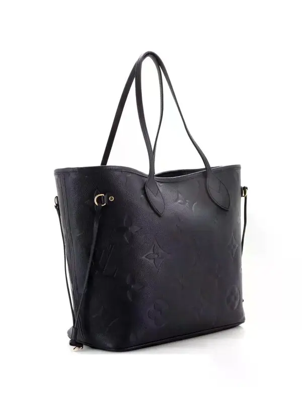 LOUIS VUITTON Neverfull Mm Tote Bag Monogram Empreinte Giant - Black