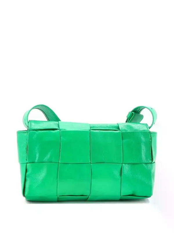 Bottega Veneta Cassette Maxi Intrecciato Leather Belt Bag - Green