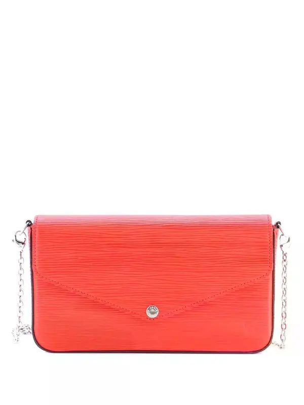 LOUIS VUITTON Felicie Pochette Epi Leather Crossbody Bag - Red