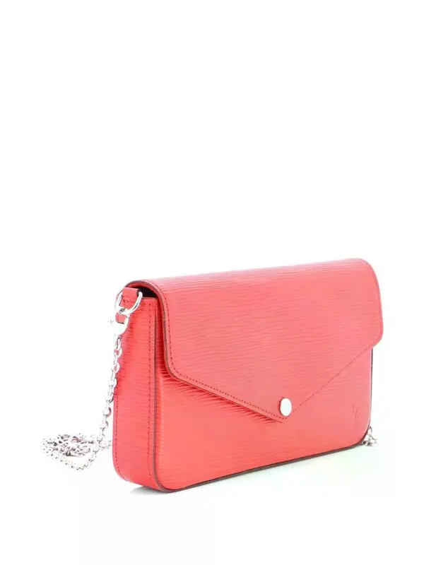 LOUIS VUITTON Felicie Pochette Epi Leather Crossbody Bag - Red
