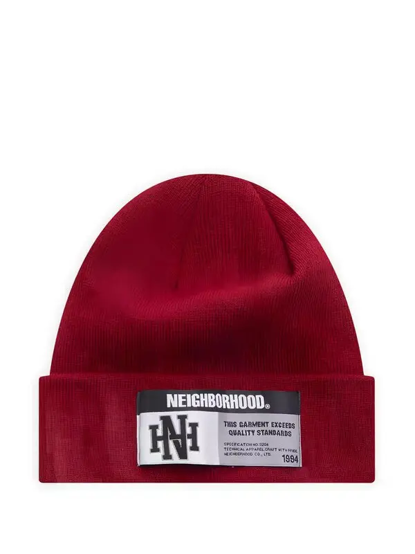 NEIGHBORHOOD Label Beanie - Red