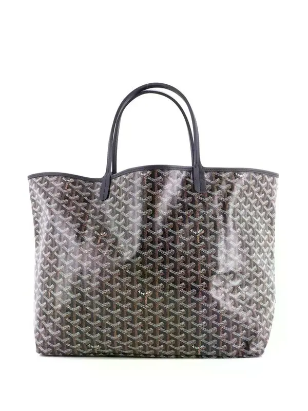 Goyard Saint Louis Coated Canvas Gm Tote Bag - Black