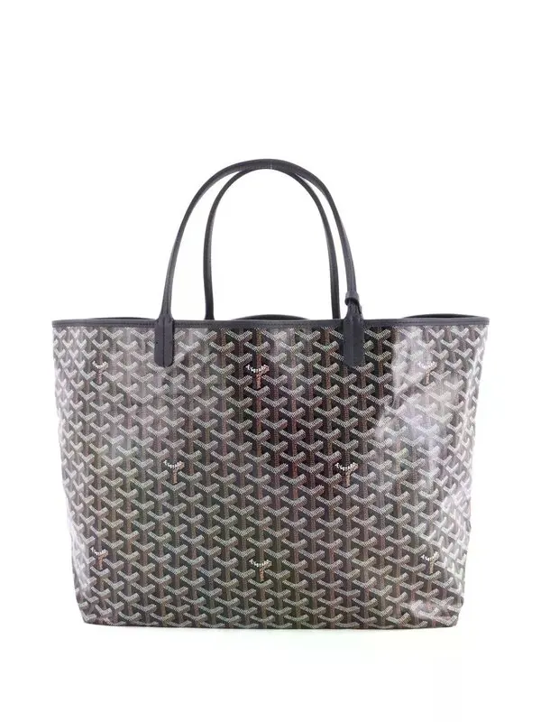 Goyard Saint Louis Coated Canvas Gm Tote Bag - Black