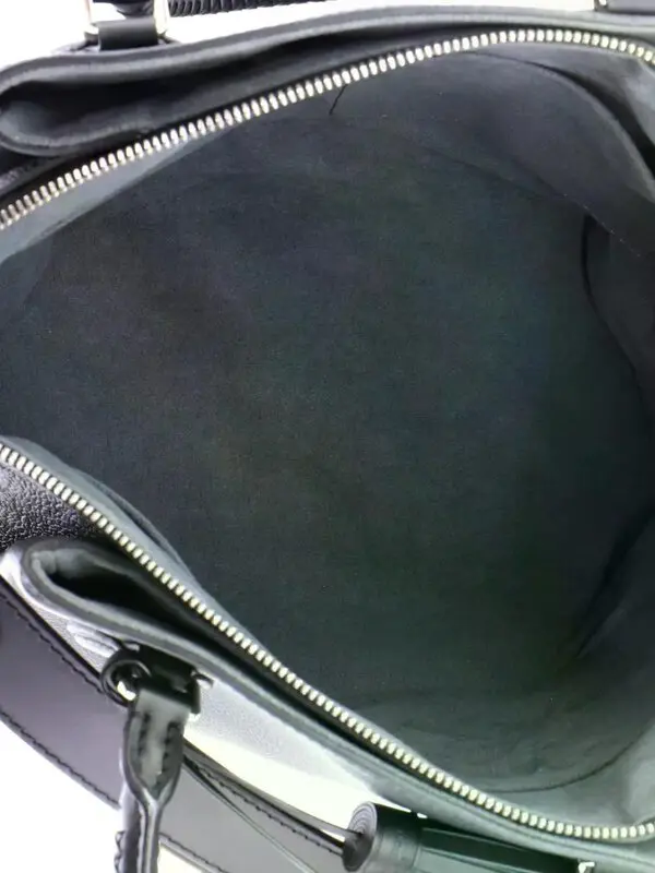 LOUIS VUITTON Haumea Mahina Leather Satchel Handbag - Black