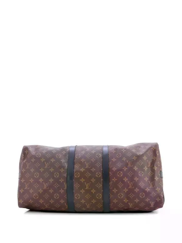 LOUIS VUITTON Keepall Bandouliere 55 Travel Bag - Brown