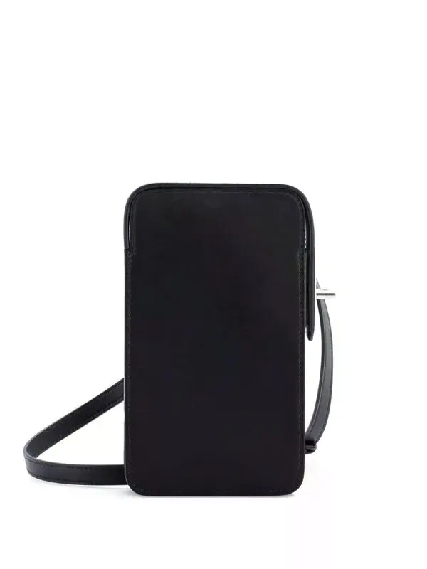 Hermès Hac A Box Phone Case Tadelakt Crossbody Bag - Black