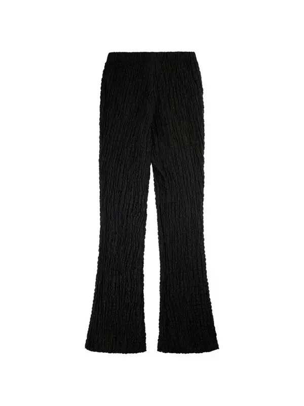 SONG FOR THE MUTE Semi-sheer Trousers - Black