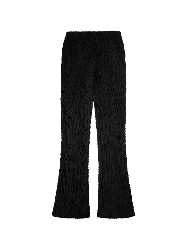 SONG FOR THE MUTE Semi-sheer Trousers - Black