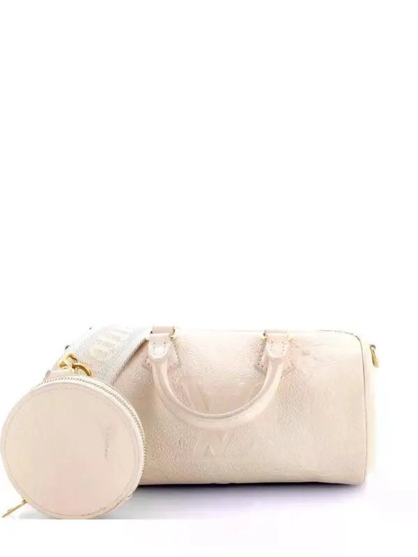 LOUIS VUITTON Papillon Handbag Monogram Empreinte Giant Bb - Neutrals