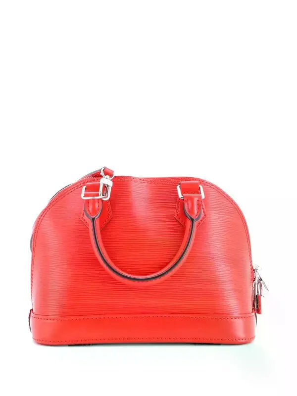 LOUIS VUITTON Alma Handbag Epi Leather Bb Satchel - Red