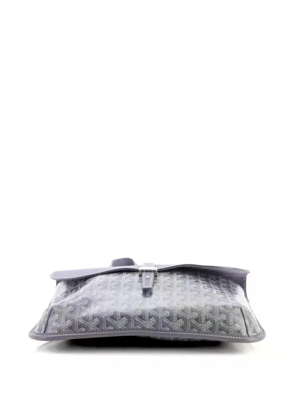 Goyard Coursier Messenger Bag Coated Canvas And Leather - Grey