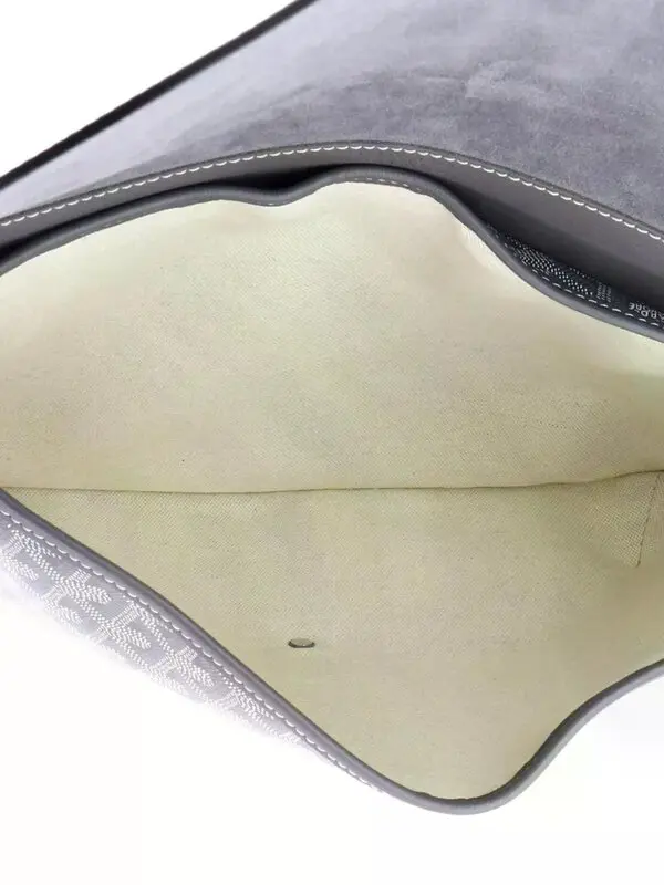 Goyard Coursier Messenger Bag Coated Canvas And Leather - Grey