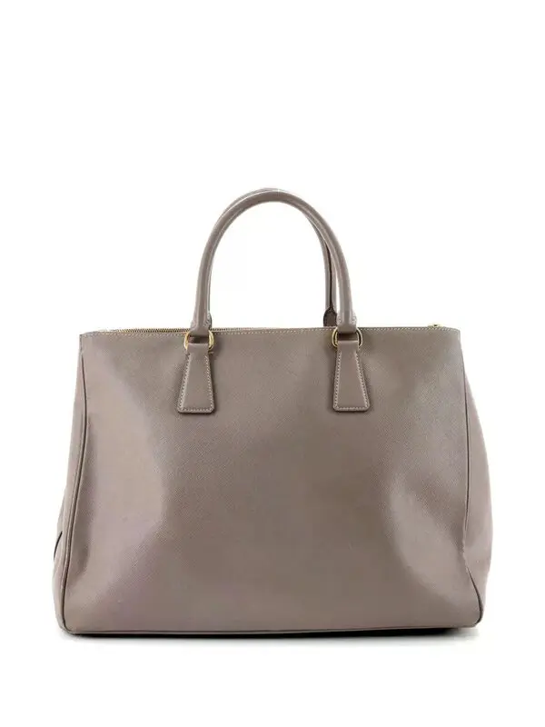 Prada Saffiano Leather Large Tote Bag - Neutrals