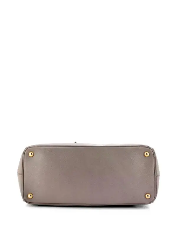 Prada Saffiano Leather Large Tote Bag - Neutrals