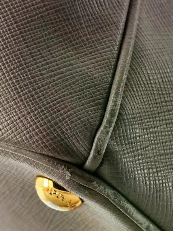 Prada Saffiano Leather Large Tote Bag - Neutrals
