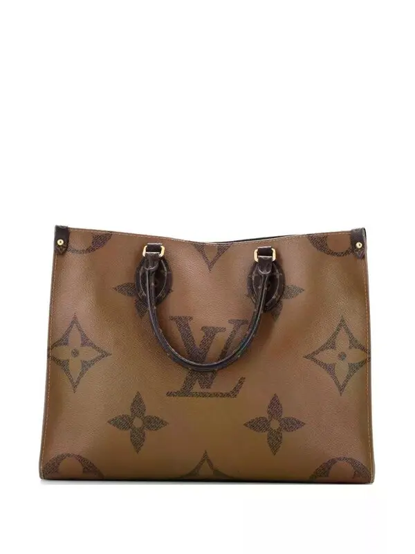 LOUIS VUITTON Onthego Reverse Monogram Giant Mm Tote Bag - Brown
