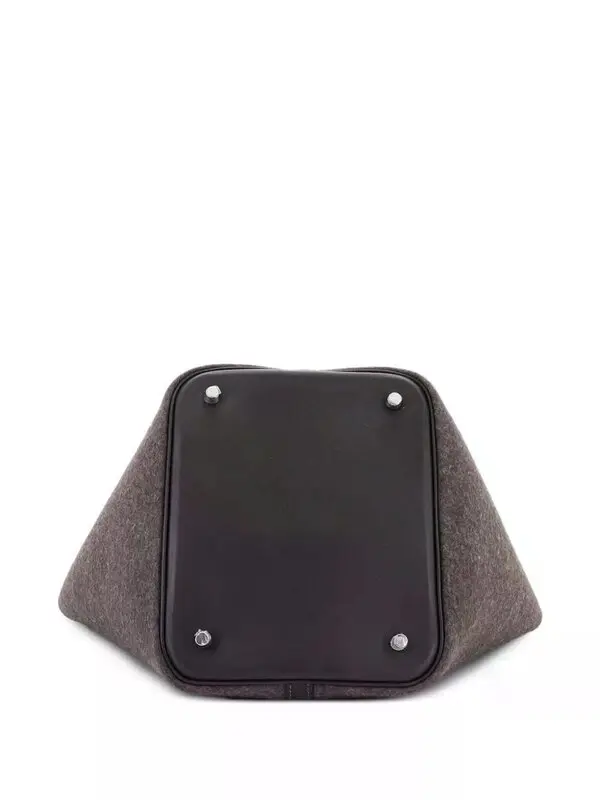 Hermès Picotin Lock Mm Bucket Bag Felt With Leather - Brown