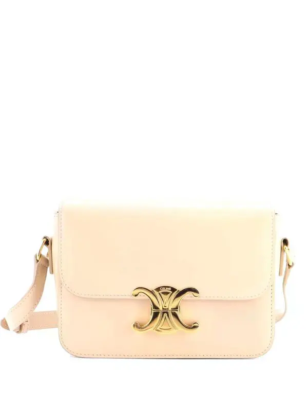Celine Triomphe Shoulder Bag Smooth Calfskin Teen - Neutrals
