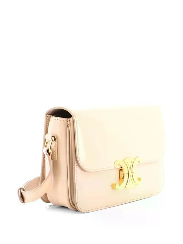 Celine Triomphe Shoulder Bag Smooth Calfskin Teen - Neutrals