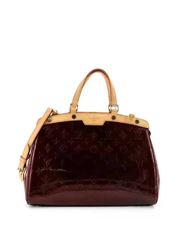 LOUIS VUITTON Brea Handbag Monogram Vernis Mm - Red