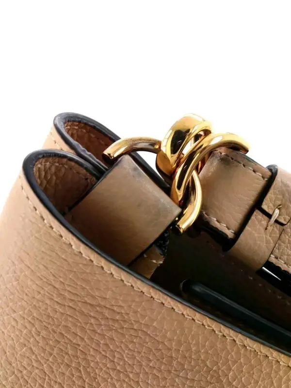Versace Virtus Leather Hobo Bag