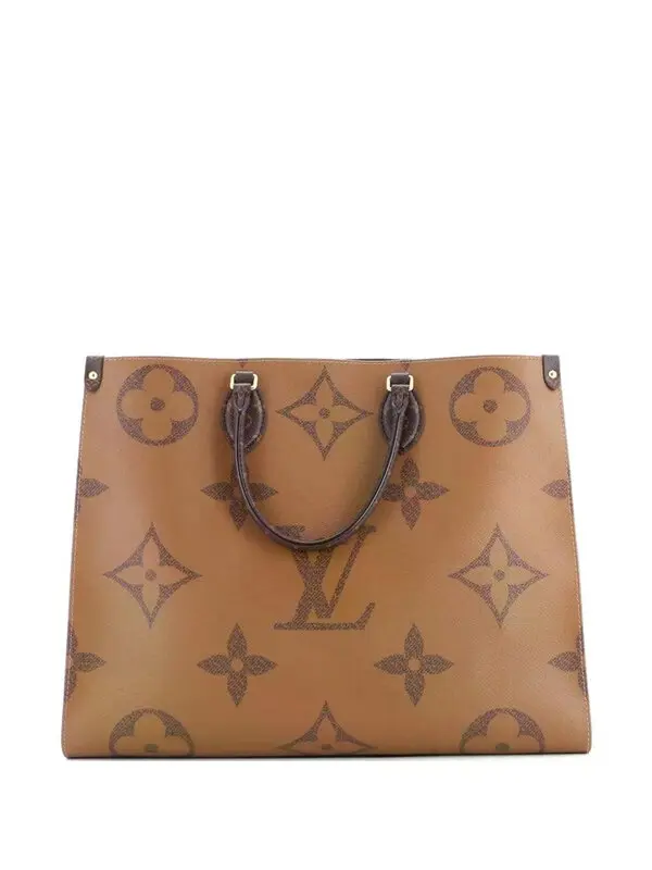 LOUIS VUITTON Onthego Reverse Monogram Giant Gm Tote Bag - Brown