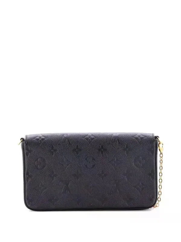 LOUIS VUITTON Felicie Pochette Monogram Empreinte Leather Crossbody Bag - Black
